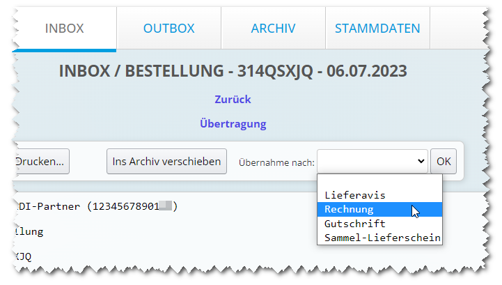 WebEDIFACT®™ - Erste Schritte